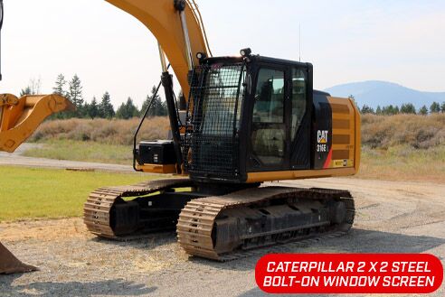 Caterpillar Excavator Cab Guards Caterpillar 336F Excavator Bolt On